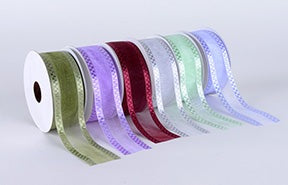 Check Edge Design Organza Ribbons Wholesale | BBCrafts – BBCrafts.com