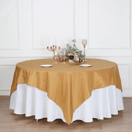 Square Satin Table Overlays Weddings – BBCrafts.com