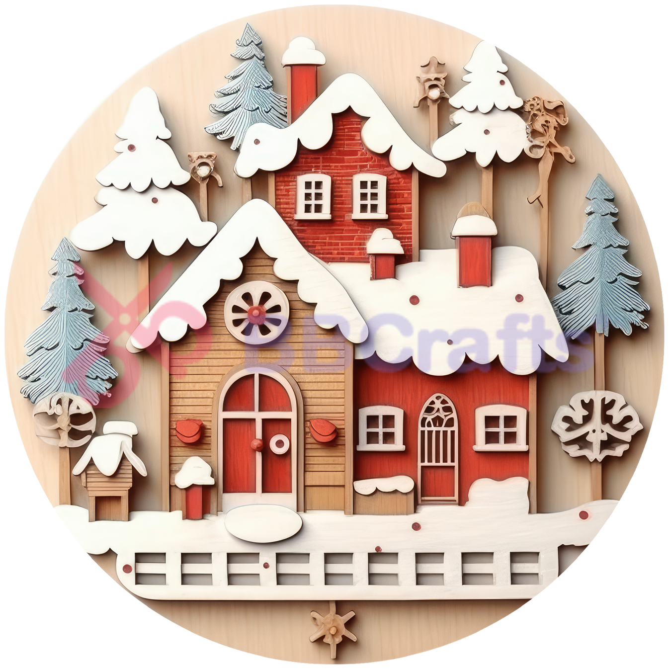 Gingerbread House Metal Sign - Made in USA – BBCrafts.com