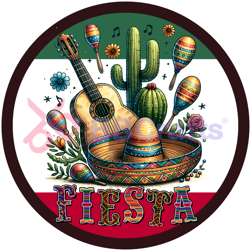 Fiesta Metal Sign - Made In USA