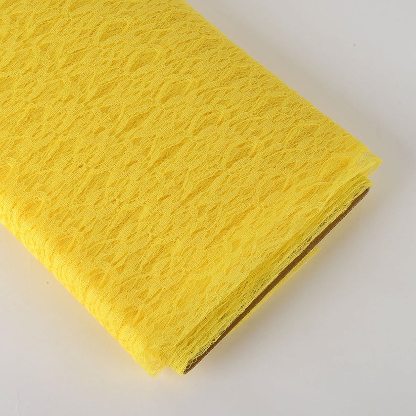 54 Inch Lace Bolt 10 Yards - Yellow - BBCrafts – BBCrafts.com