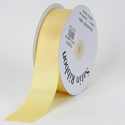 Satin Ribbon Single Face Baby Maize ( Width: 3/8 inch | Length: 100 ...