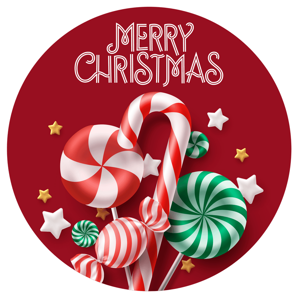 CANDY CANE MERRY CHRISTMAS Metal Sign – BBCrafts.com