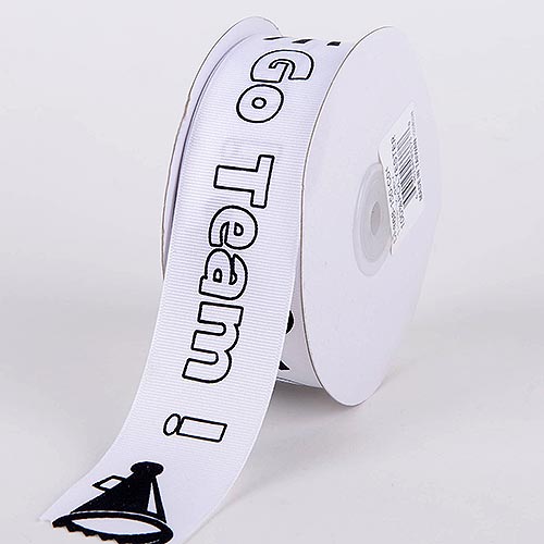 Wholesale Sports Ribbons by Yards - Grosgrain Ribbon in Sports Design