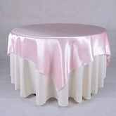 Square Satin Table Overlays Weddings – BBCrafts.com