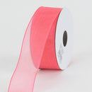 Organza Ribbon Thin Wire Edge 25 Yards Melon ( Width: 5/8 inch | Length ...
