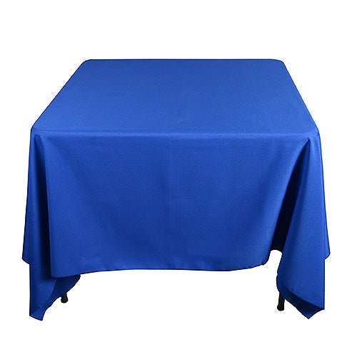 85 x 85 Inch Royal Blue Square Tablecloths – BBCrafts.com