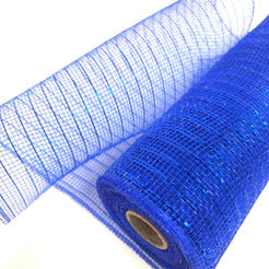 Royal Blue Deco Mesh Stripes - XB90425 – BBCrafts.com
