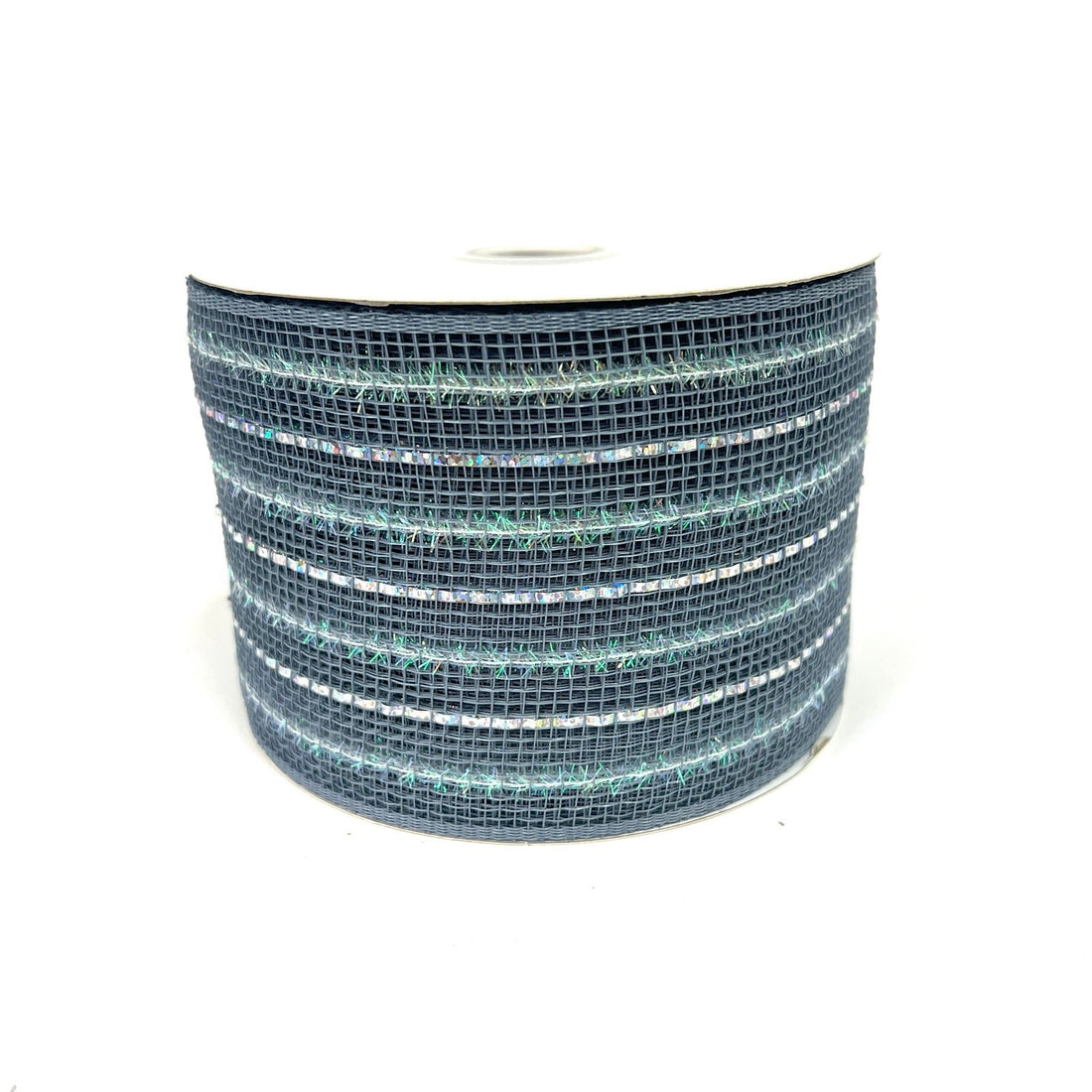 Laser Metallic Mesh Ribbon Silver ( 4 Inch x 25 Yards ...