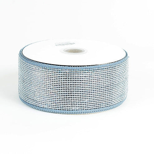 Silver Metallic Deco Mesh Ribbons - 590716 – BBCrafts.com
