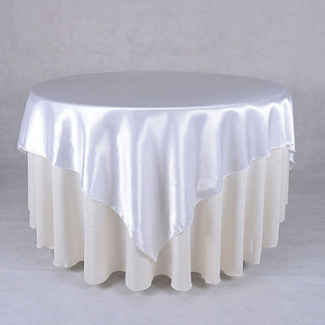 Square Satin Table Overlays Weddings – BBCrafts.com