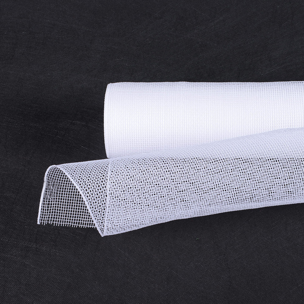 Floral Mesh Wrap Solid Color White – BBCrafts.com