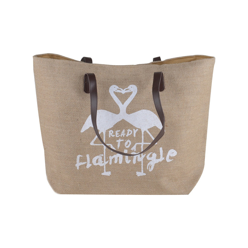 Women Fashion Beach Tote Bag - Flamingo - BBCrafts – BBCrafts.com
