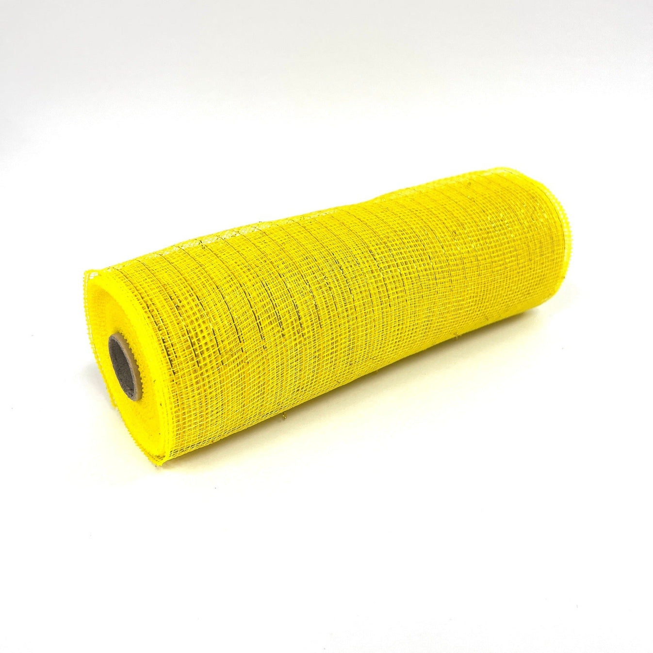 Yellow Line Deco Mesh Wrap Metallic Stripes – BBCrafts.com
