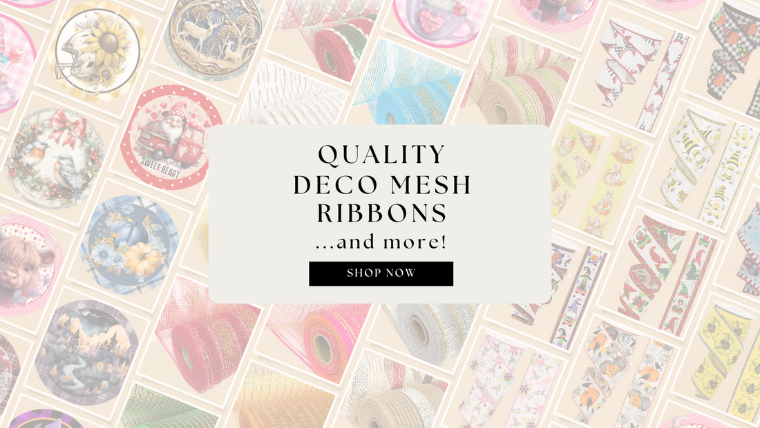 Ribbon, Deco Mesh, Tulle Fabric, Accent Signs and Much More | BBCrafts ...