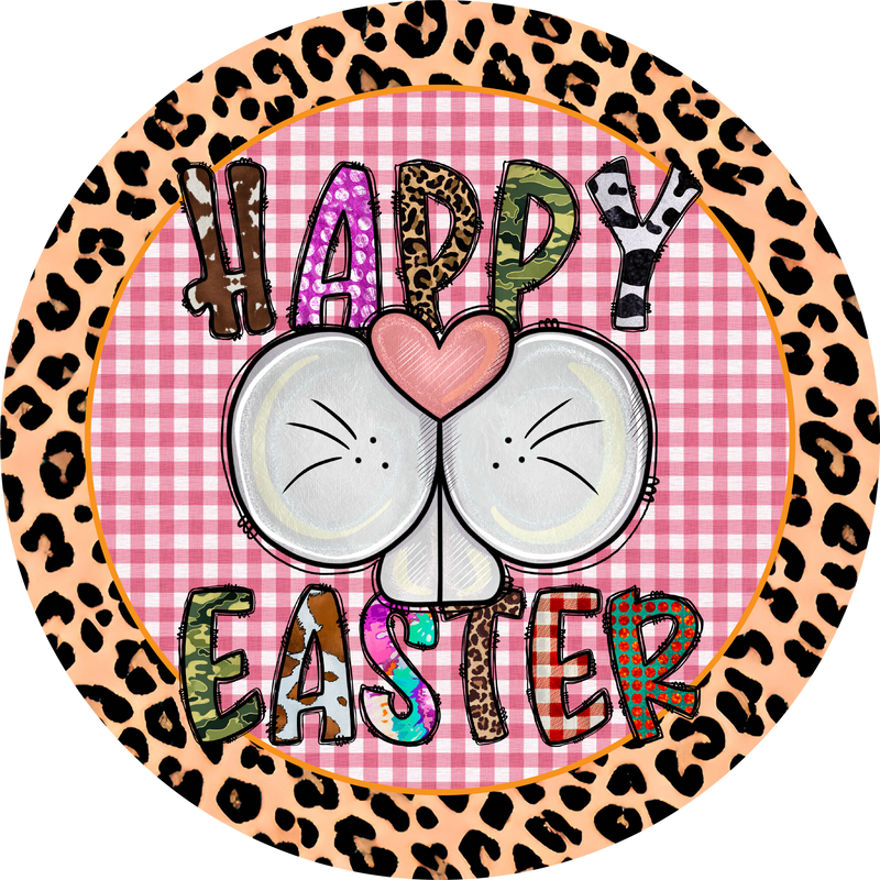 Happy Easter Metal Sign - Made In USA - BBCrafts