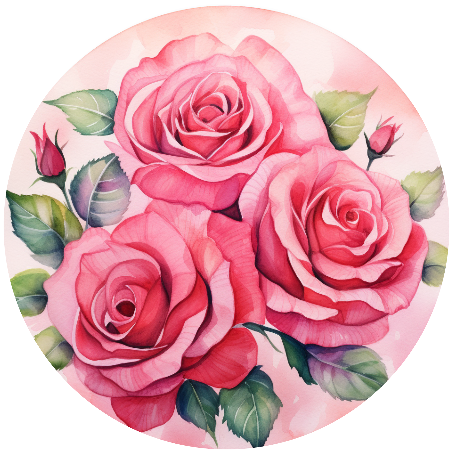 Rose Flower Metal Sign - ACC6-ALU-729 – BBCrafts.com