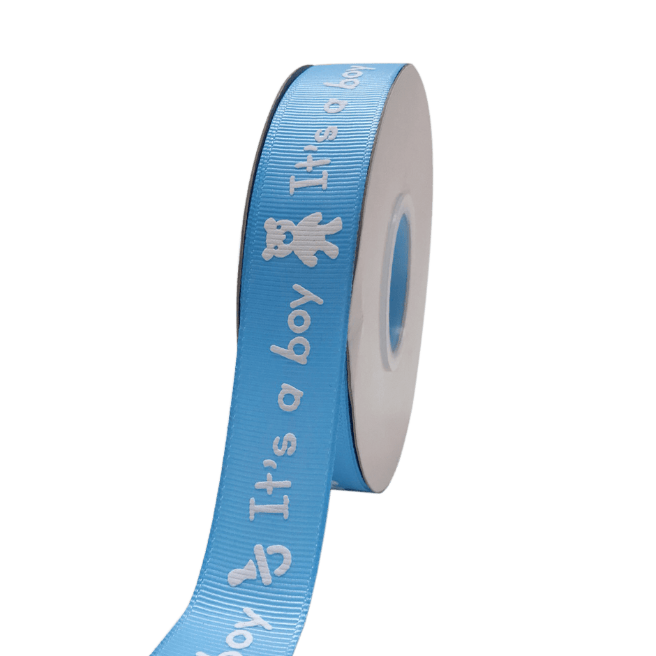 Baby Print Ribbons | Baby Footprint Wholesale Ribbon | BBCrafts ...